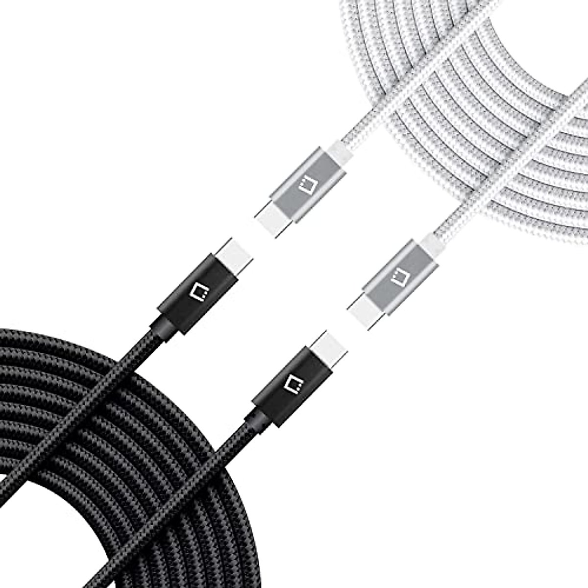 Dual USB-C/PD 60W Fast Charging Cord Compatible with ZTE Blade V20 Plus 5Gbps Data Transfer for Power Delivery Hi Capacity Charging (White)