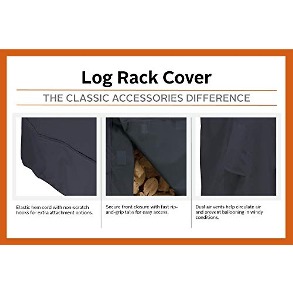 Classic Accessories Log Rack Cover, 4-Feet