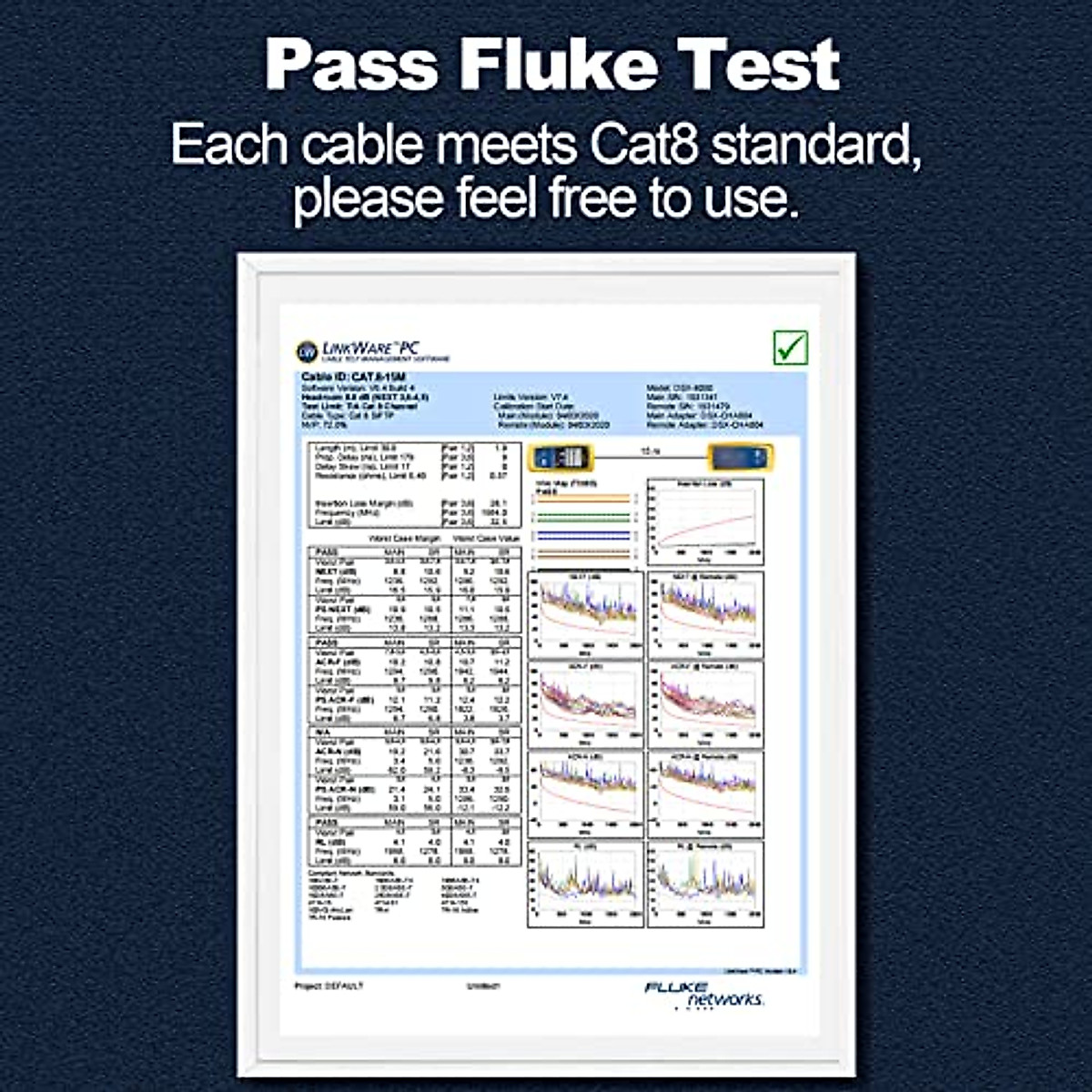 LEKVKM Cat 8 Ethernet Cable 30 FT High Speed Long Internet Cable Nylon Braided Network Cable RJ45 Connectors SSTP Shielded Flat LAN Cable Cat8 ethernet Cables 30feet for PC