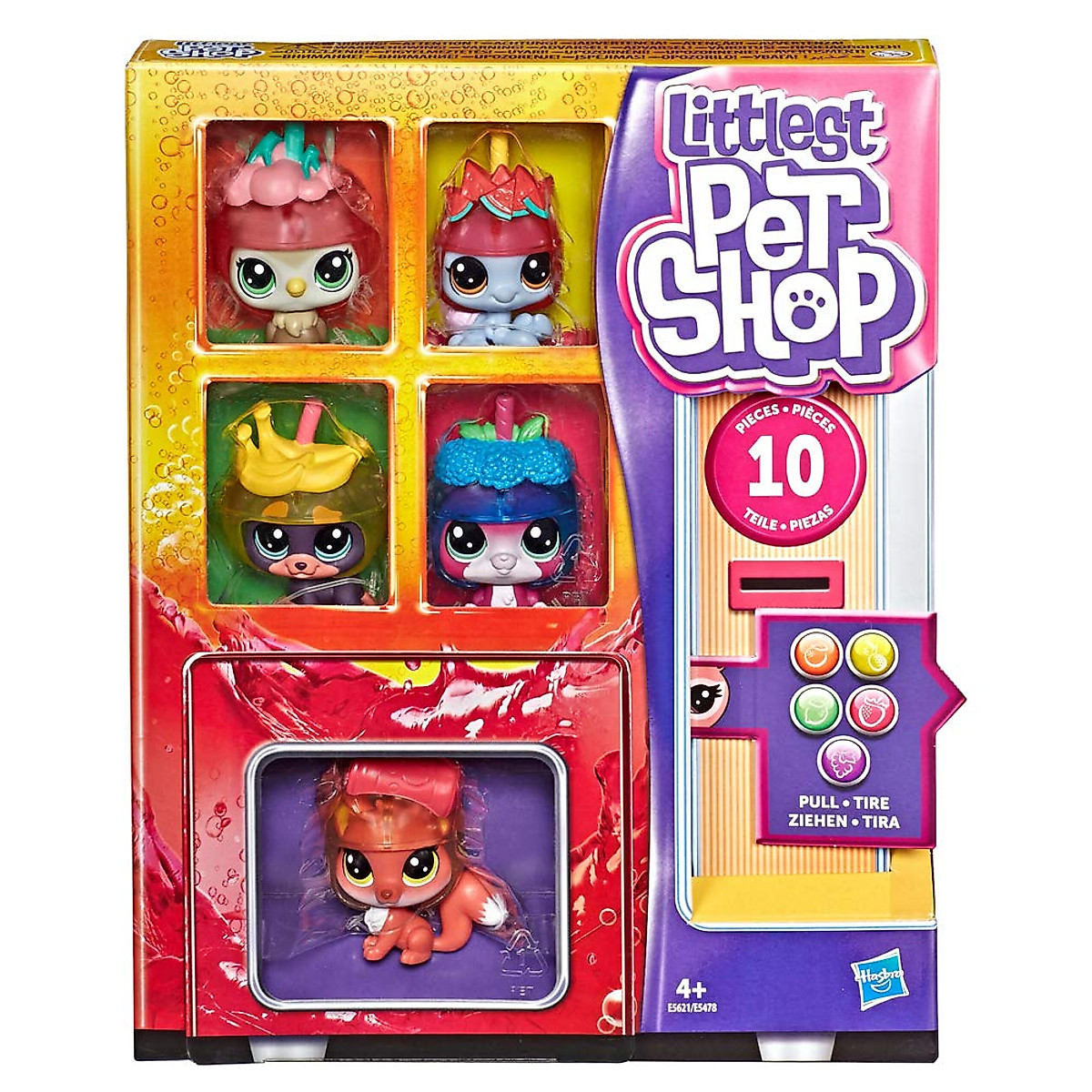 Littlest Pet Shop Slushie Squad Pack, Includes 5 Pets & 5 Accessories