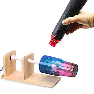 Bubble Removing Tool for Epoxy Resin and Acrylic Art, DIY Glitter Tumblers, Specially-Designed Heat Gun for Making Acrylic Resin Travel Mugs Tumblers to Remove Air Bubbles (Black)