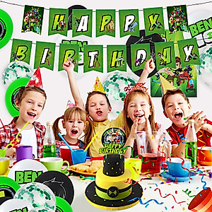 Movie Party Supplies Birthday, Movie Birthday Party Supplies Set Includes Happy Birthday Banner, Movie Cake Toppers, Birthday Balloons for Kids Birthday Decorations