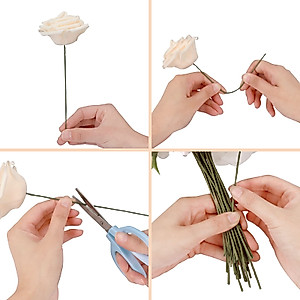 Whonline Artificial Flowers Combo Box Set Fake Flowers Silk Roses Heads for Wedding Arch Bouquets DIY Flower Party Home Decor