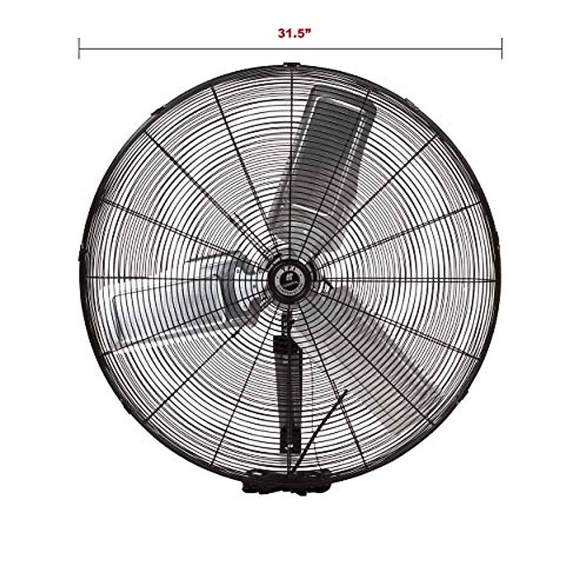 TPI Corporation Single Phase Wall Mount Commercial Circulator – 30" Diameter, 120 Volt Exhaust Fan – Ventilation Fans. Commercial Extractor Fans