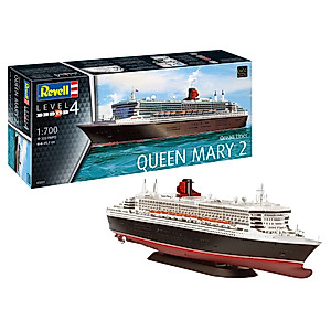 Revell RV05231 1:700-Queen Mary 2, Unpainted