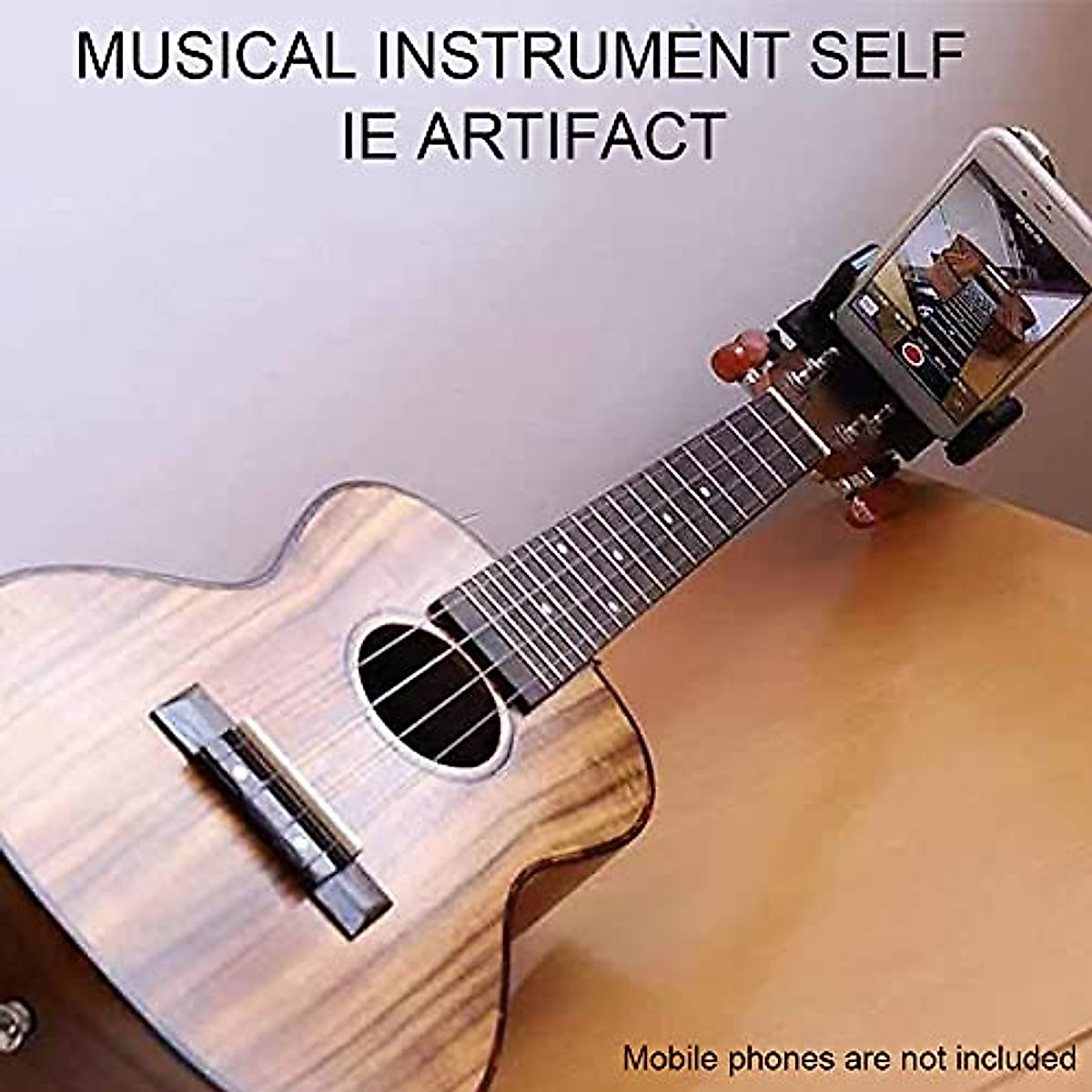 Cell Phone Holder, Guitar Bass Head Phone Holder, Live Broadcast Bracket Clip for Smart Phones with 360° Swivel Adjust(1Pc Phone Holder)