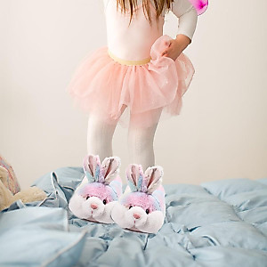 Caramella Bubble Kids Classic Bunny Slippers,Cute Animal Anti Slip House Shoes for Boy and Girl,Rabbit Slippers