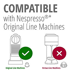 Gourmesso 50ct Flavored Espresso Pods | Int.5 | Proudly Fairtrade | Compatible with Nespresso Original Capsule Machines | Caramel Vanilla Chocolate Hazelnut Coconut