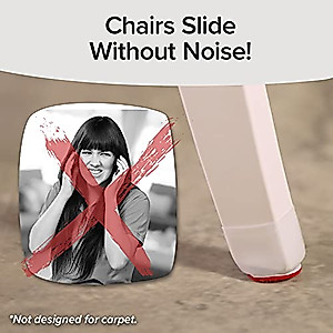 Ruby Sliders As Seen On TV by BulbHead - Red Means They’re Authentic - Premium Chair Covers Protect Hardwood & Tile Floors - Fits Most Furniture Leg Sizes & Shapes - 48-Pc Super-Value Pack, 48 Pack