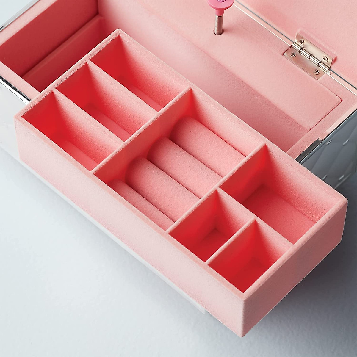 Lenox Personalized Childhood Memories African American Ballerina Jewelry Box, Custom Engraved Musical Jewelry Organizer, My First Jewelry Box for Kids, Children, Little Girls