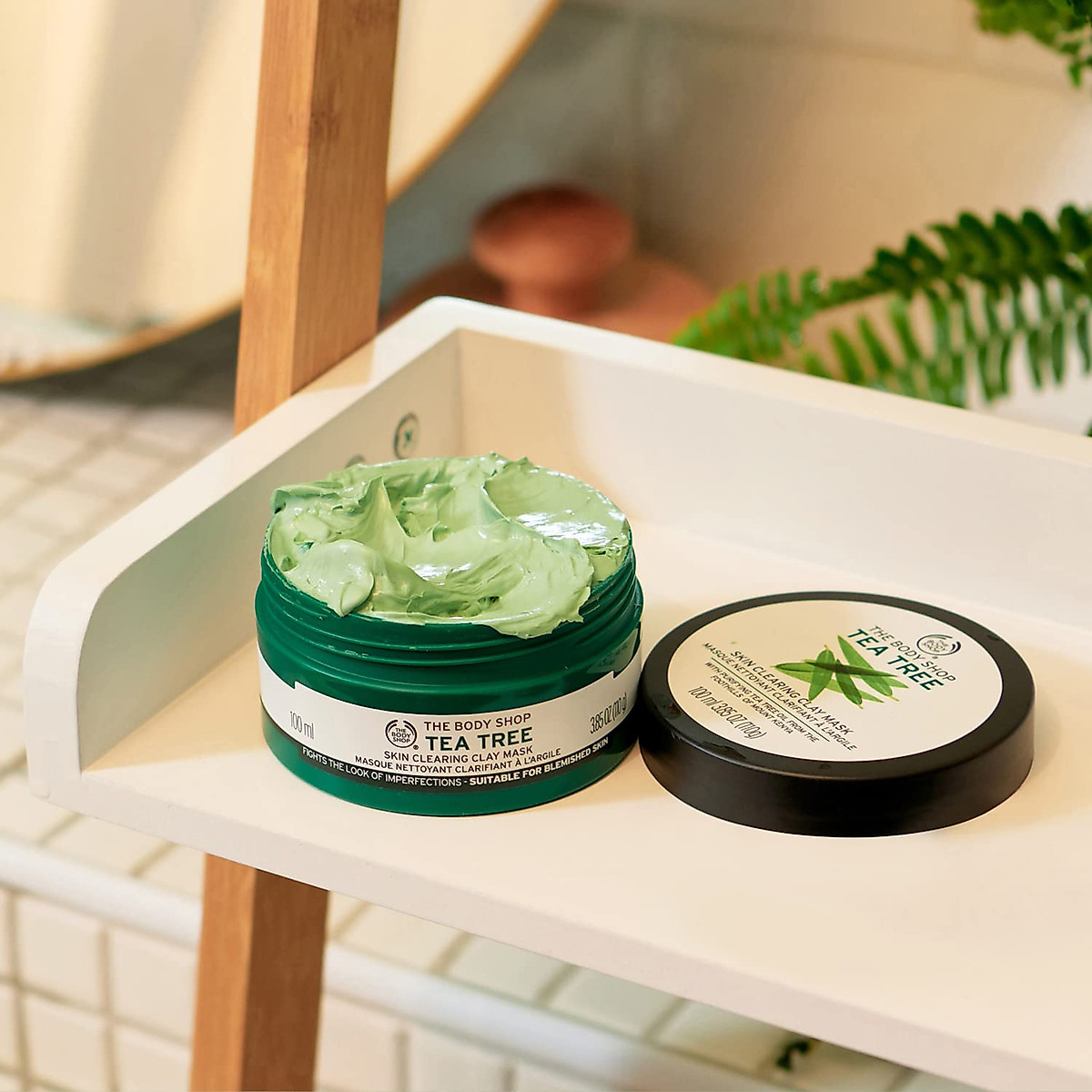 The Body Shop Tea Tree Skin Clearing Clay Mask – Purifying, Refreshing Mask For Oily, Blemished Skin – Vegan – 3.85 oz