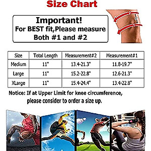 FOKULUNDA Knee Support Belt Sleeves Brace Sports Fitness Knee Pads with Side Stabilizers for Women Men Workout Running Joint Pain Relief Injury Recovery (Black, Medium)