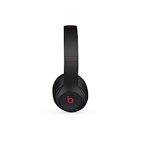 Beats Studio3 Wireless Noise Cancelling On-Ear Headphones - Apple W1 Headphone Chip, Class 1 Bluetooth, Active Noise Cancelling, 22 Hours Of Listening Time - Defiant Black-Red (Previous Model)