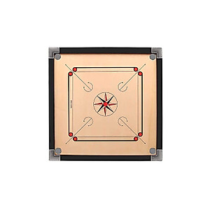 Carrom Board Full Size with Powder Coins Striker Game Set for Kids and Adult 32 inches by 32 inches Smooth Surface Game