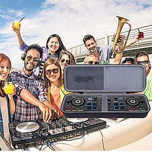 co2CREA Hard Travel Case replacement for Hercules DJ DJControl Starlight Pocket DJ Controller