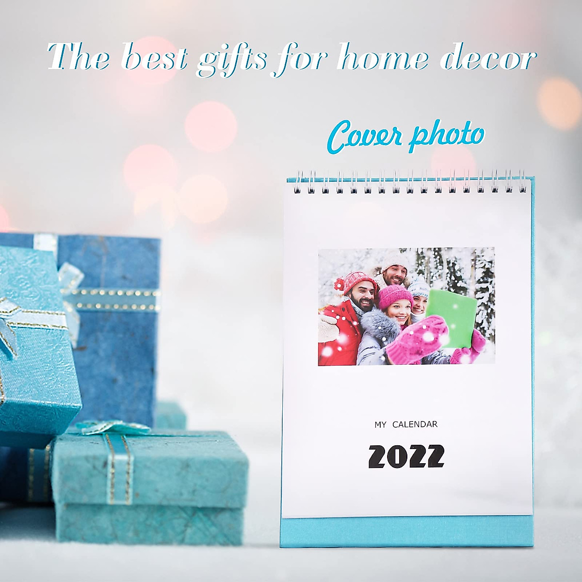 Custom Photo Calendar Personalized 2024 2025 2026 2027 2028 Pictures Calendar (black)