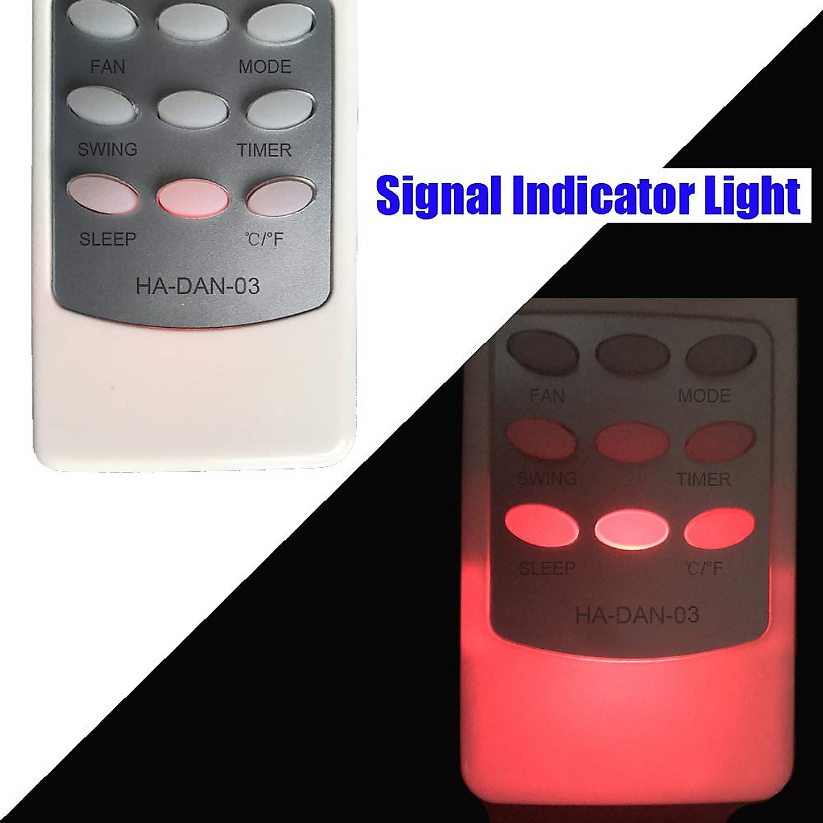 Replacement for DANBY Air Conditioner Remote Control for Model DPA120E1BDB DPA120E1WDB DPA100EAUWDB DPA100EAUBDB DPA120EAUWDB DPA120EAUBDB DPA120HEAUBDB DPA140HEAUBDB DPA140HEBUBDB DPA140HEAUWDB