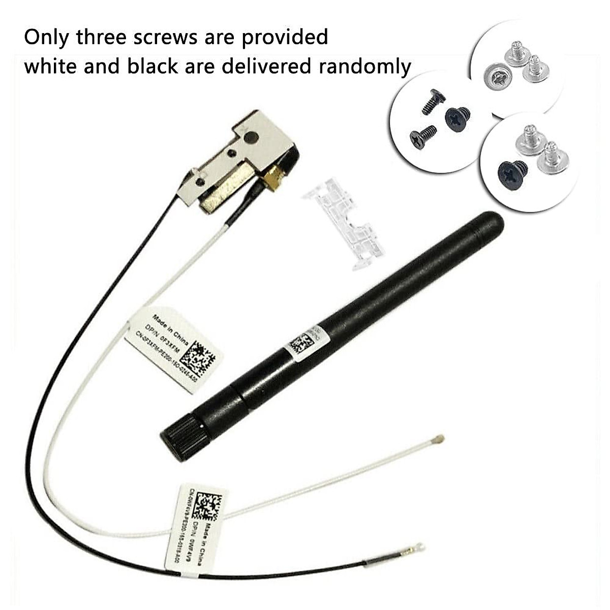 GinTai Wi-Fi Antenna Cable for Dell OptiPlex 3020 3040 3050 3060 3070 5050 5060 5070 7050 7060 7070/3040M 3050M 5050M 7040M 7050M 9020M 7260NGW D09U001 CR86C 8XG1T 0YC3XX FWR8V P9YC5 0F3XFM 0WF4V9