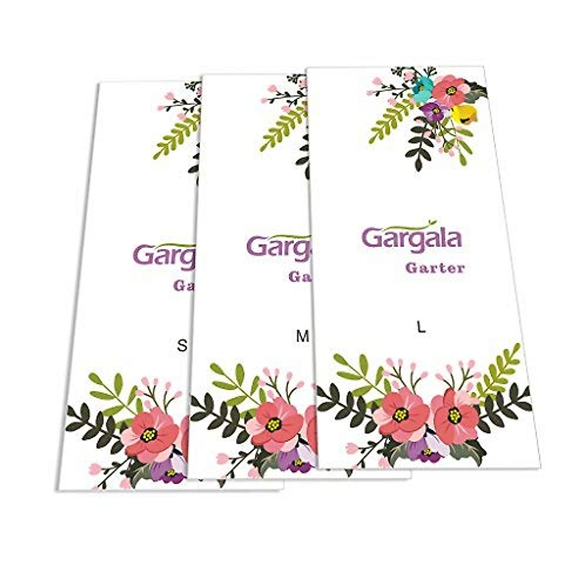 GARGALA Wedding Garters for Bride Bridal Lace Garters Set White Garter Size Optional (S)