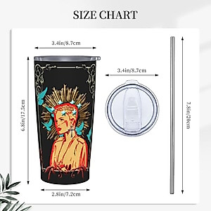 HIKTIEK Halseys Stainless Steel Insulated Car Sippy Cup With Lid Travel Mug for Cold Hot 20 oz