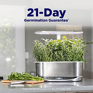 AeroGarden Bounty Elite - Indoor Garden with LED Grow Light, WiFi and Alexa Compatible, Stainless Steel