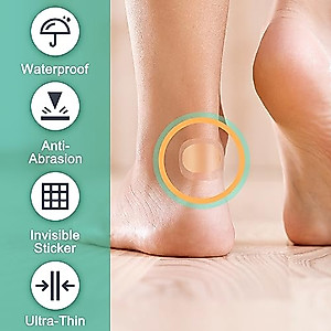 Blister Bandages, Blister Pads Gel Blister Cushions, Blisters Pads, Hydrocolloid Seal Adhesive Bandages for Fingers, Toes, Heel Blister Prevention, Waterproof, Ultra-Thin 16Pcs