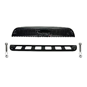 Raycharm 15.4" RV Low-Profile LED Work Light Fixture, 40° Down Angle Focused Flood Beam, 4000K Natural-White Super Bright, High Light-Output Low Ampere, Aluminum Housing Black Finish, 12V/24V, 1-Pack