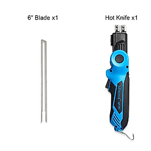 MINOVA 200W AC Rotatable Electric Hot Knife, 1 Blades Foam Cutter Cutting Tool Kit, Full-body Air Cooling System Foam Cutter for EPP, EPS, XPS, EVA, EPE, PU, KT Board, Sponge (Simplified SeriesI)