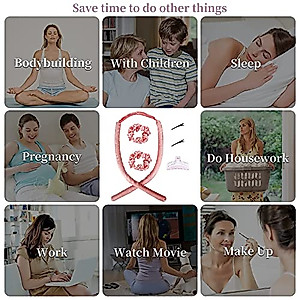 Heatless-Hair-Curler, Upgraded Segmented Design No Heat Silk Curls Headband for More Comfortable Sleep Overnight, Silk Curling Ribbon for Hair with Rubber Bands and Clips (Pink)