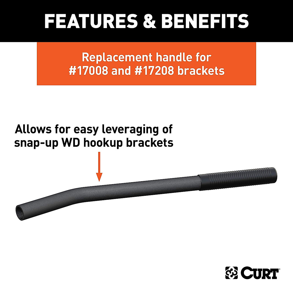 CURT 17112 Weight Distribution Hitch Lift Handle