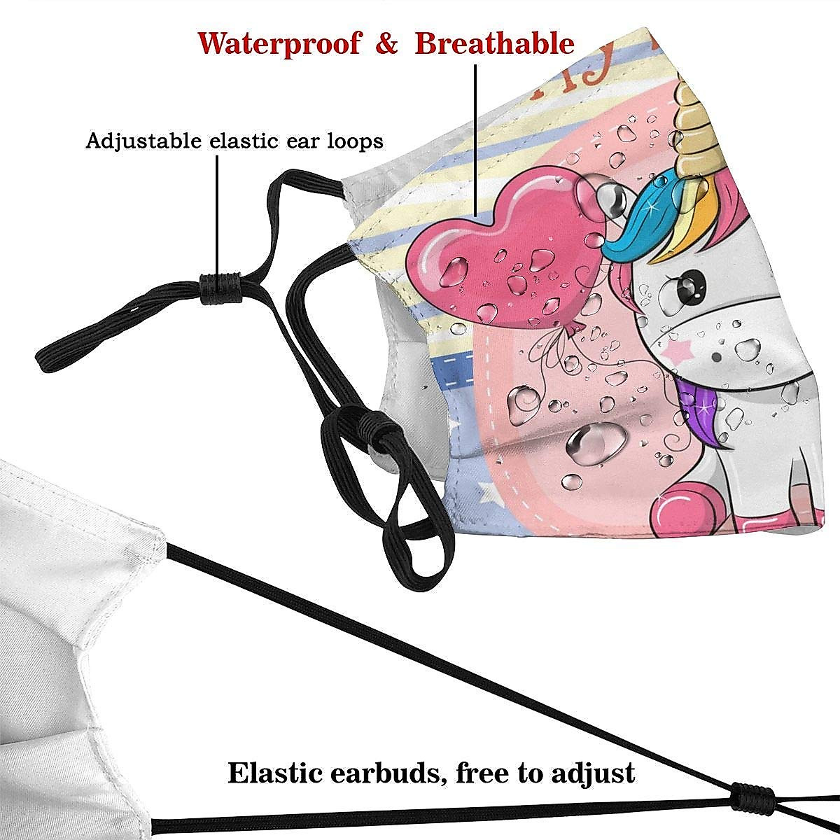 ETHAICO Fillter Cloth for Adult and Kids,Baby Shower Invitation Text Mommy to Bee Cute Card Mothers Day Bees，Reusable Windproof Cloth Half Face Double Protection