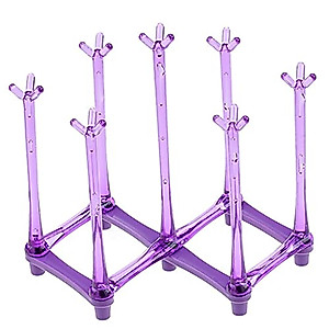 XWOZYDR Foldable Home Kitchen Glass Cup Rack Water Mug Draining Drying Organizer Drain Holder Stand