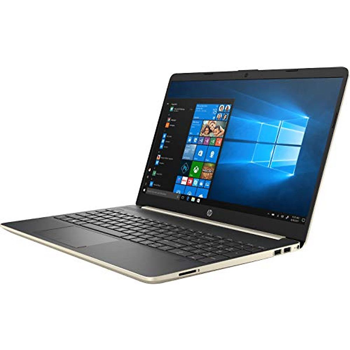 HP Pavilion 2019 15.6 HD LED Laptop Notebook Computer PC, Intel I5-8265U, 8GB DDR4 RAM, 256GB PCIe Nvme SSD, USB 3.1, USB-C, Bluetooth, Webcam, Wi-Fi, Fast Charging, Windows 10 Home, Gold