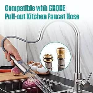 Kitchen Faucet Hose Replacement Parts for Grohe 48293000 Flexible Faucet Hose, Pull-Out Faucet Hose Replacement, Flexible Hose for Pull Out Kitchen Sprayer
