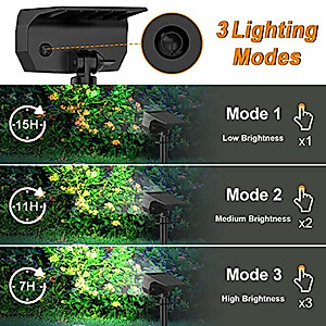 LANSOW Solar Spot Lights Outdoor, [8 Pack/57 LED] 2-in-1 Solar Landscape Spotlights, 3 Modes IP65 Waterproof Dusk to Dawn Solar Powered Flood Wall Lights for Yard Garden Pathway Driveway(Cool White)