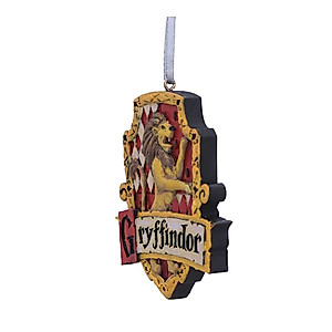 Nemesis Now Harry Potter Gryffindor Crest Hanging Ornament 8cm, Red