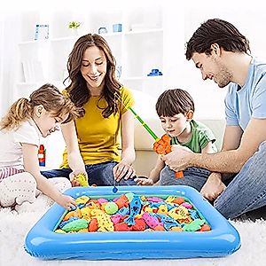 Magnetic Fishing Fun Children's Water Game 321OU Fun Billiard Toy-can be Used in Children's Swimming Pools, or Bath Toys for Children Aged 3 to 5, Outdoor and Indoor Carnivals (Large)