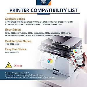 Ankink HP67 67XL Ink Cartridge HP 67 XL Black Combo Deskjet 2700 2700e 2752 2752e 2742e 2755 2755e 4100 4100e 4152e 4155 4155e Envy 6000 6055e 6055 6400 6458 6458e 6452 6455 6455e Printer HP67XL Blk