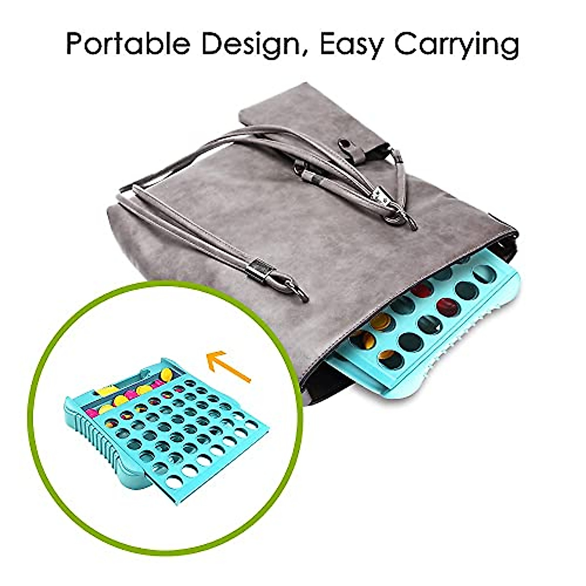 Pup Go 4 in a Row Game - 6 Spare Discs Included, Board Games Toys for Boys, Classic Four in a Row and Family Fun Games for Ages 3 4 5 6 7 8 12 Year Old Kids Children Adults (Green)