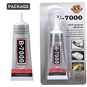 B7000 Rhinestone Glue for Crafts DIY 110ml Multi-Function Clear Jewelry Glue for Jewelry Making Super Adhesive for Phone Screen Repair(3.72 FL.OZ)
