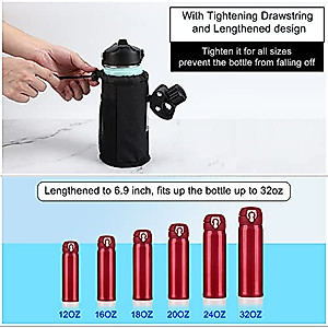 Accmor Universal Cup Holder with Phone Holder,Insulated Cooler Cup Holder for Stroller, Bike, Motorcycle,Wheelchair, Walker, ATV, Scooter, Marine Boat,Golf Cart,Black