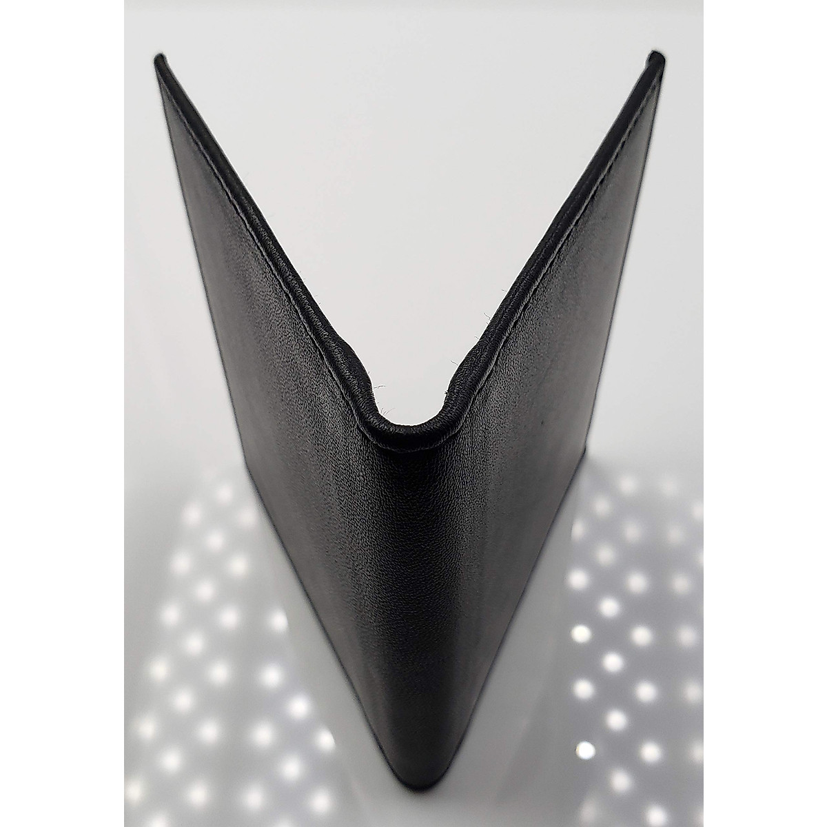 AG Wallets 2 ID Leather Bifold License Holder (Black)