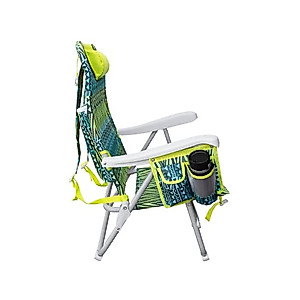 Hurley Standard Backpack Beach Outdoor Chair, One Size, Lime