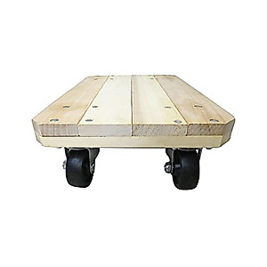 Shepherd Hardware 9854 Solid Wood Plant Dolly, 12-Inch x 18-Inch, 360-lb Load Capacity