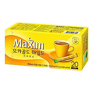Maxim Mocha Gold Korean Instant Coffee 20 Sticks