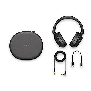 Sony WH-XB910N EXTRA BASS Noise Cancelling Headphones, Wireless Bluetooth Over the Ear Headset with Microphone and Alexa Voice Control, Black