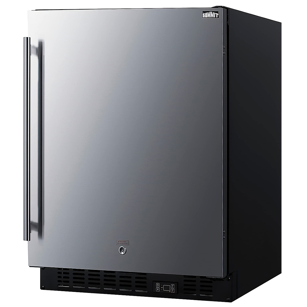 Summit Appliance ALFZ53 24" Wide Built-In All-Freezer, ADA Compliant; 3.67 cu.ft. Capacity, Frost-free Operation; Stainless Steel Door, Digital Thermostat, Temperature Memory Function