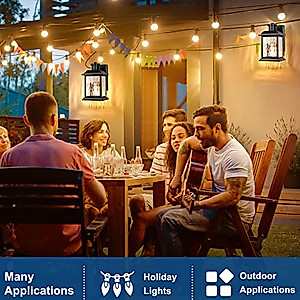 Dusk to Dawn Outdoor Porch Lights with 2 GFCI Outlets, Waterproof Wall Lights Mount for House, Aluminum Anti-Rust Exterior Light Fixture, Wall Sconce, Wall Lamp, Wall Lantern for Balcony, Garage