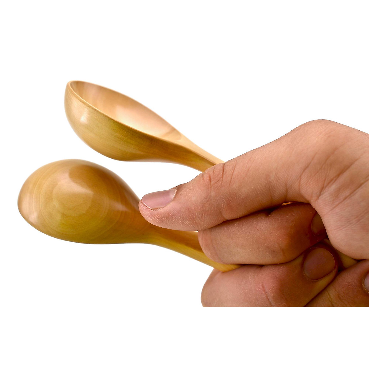 Pea Patch Boxwood Musical Spoons (Gumbo Style), Short - w/free instruction booklet