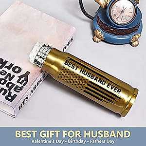 Best Husband Ever 17oz Stainless Steel Bullet Tumbler - Gifts for Him, Husband Gifts from Wife - Gifts for Husband for Anniversary, Husband Birthday Gift, Husband Christmas Gifts